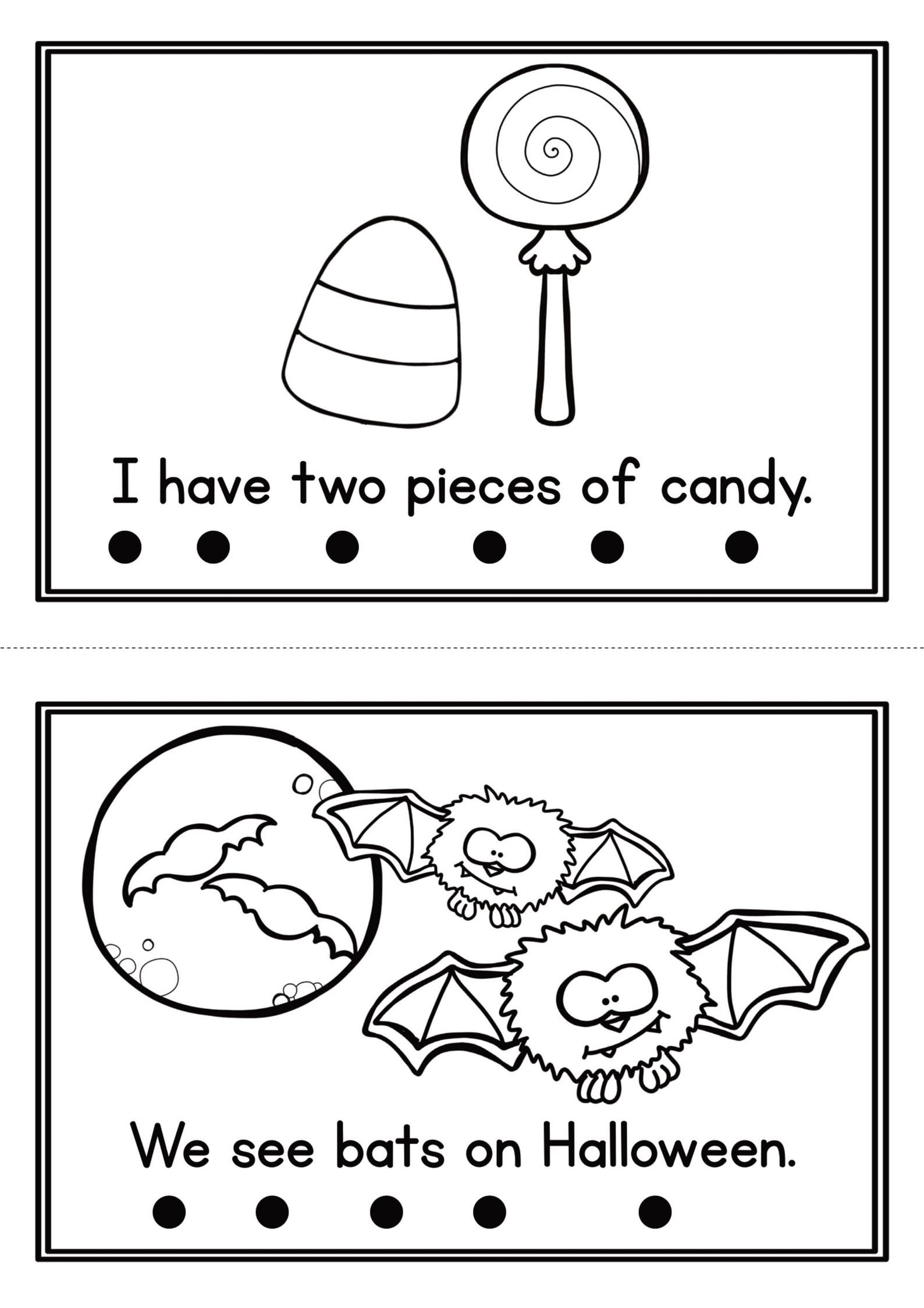 Halloween Themed Emergent Readers Kindergarten First Grade - Etsy