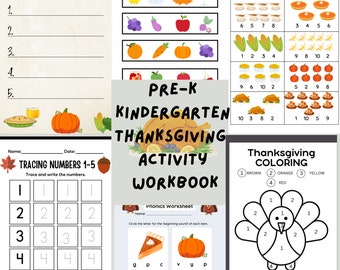 Turkey Activity Pack Thanksgiving Preschool (Instant Download) - Etsy
