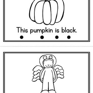 Halloween Themed Emergent Readers Kindergarten First Grade - Etsy