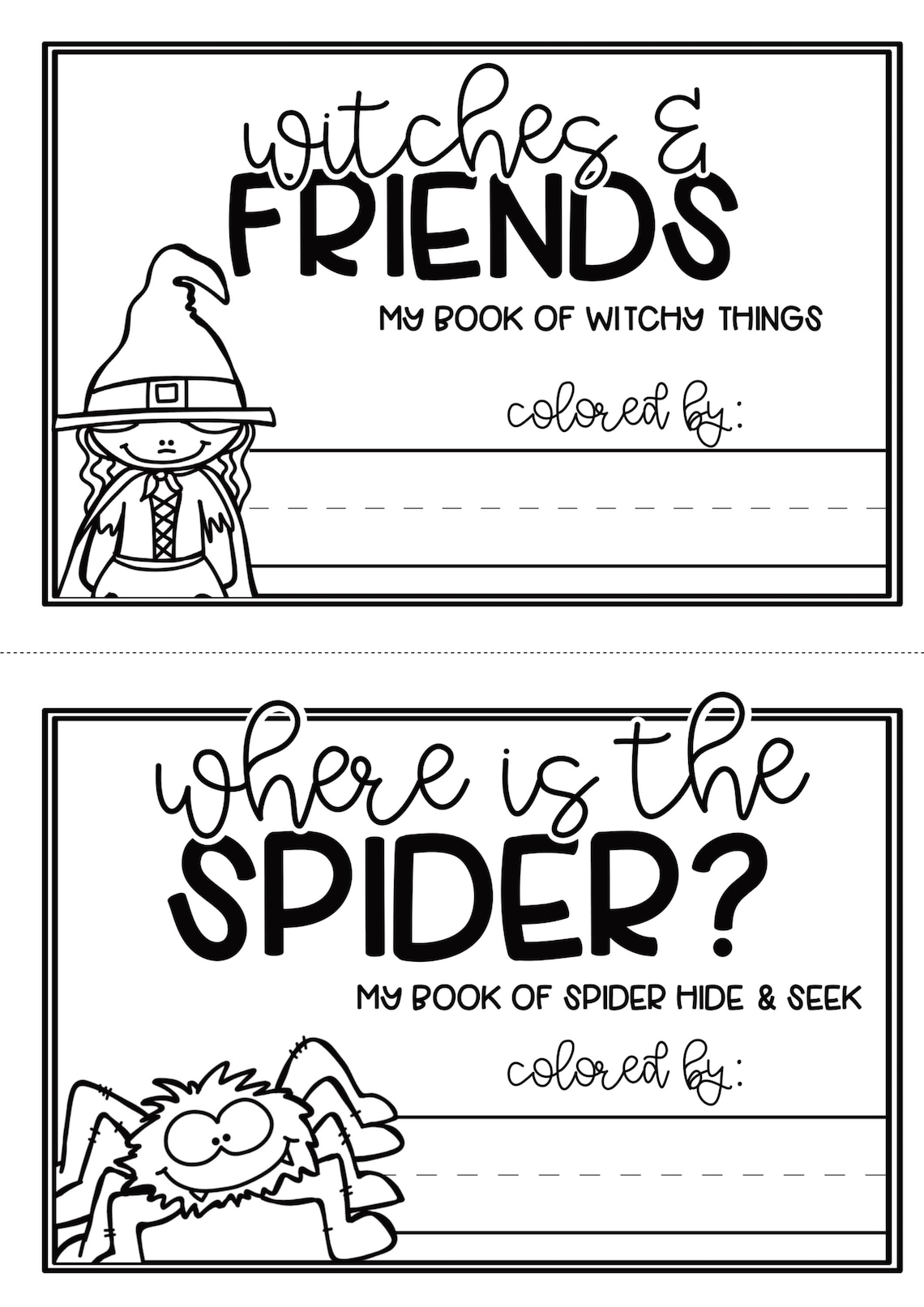 Halloween Themed Emergent Readers Kindergarten First Grade - Etsy