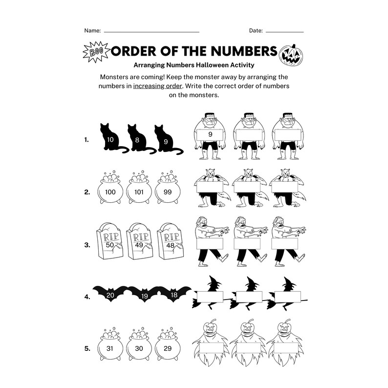 15 Halloween Activities and Coloring Sheets. Halloween Party Activity ...