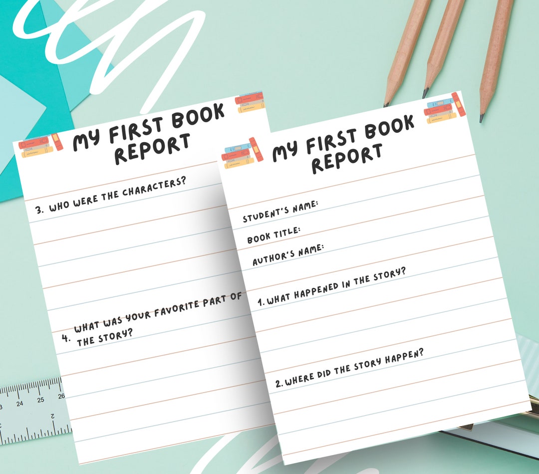 My First Book Report Worksheet. First Grade Reading Comprehension ...