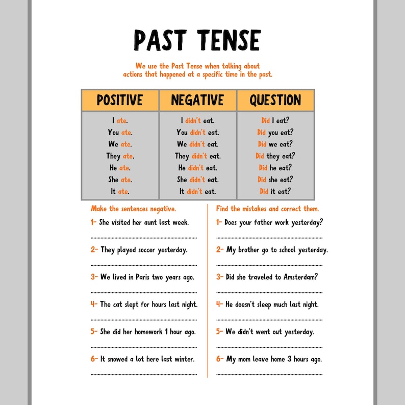 Second Grade Grammar Activity Packet | Digital Download for Homeschool ...