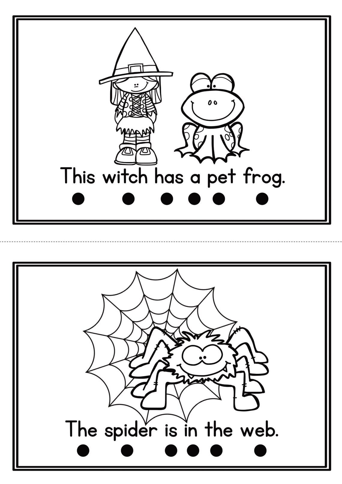 Halloween Themed Emergent Readers Kindergarten First Grade - Etsy