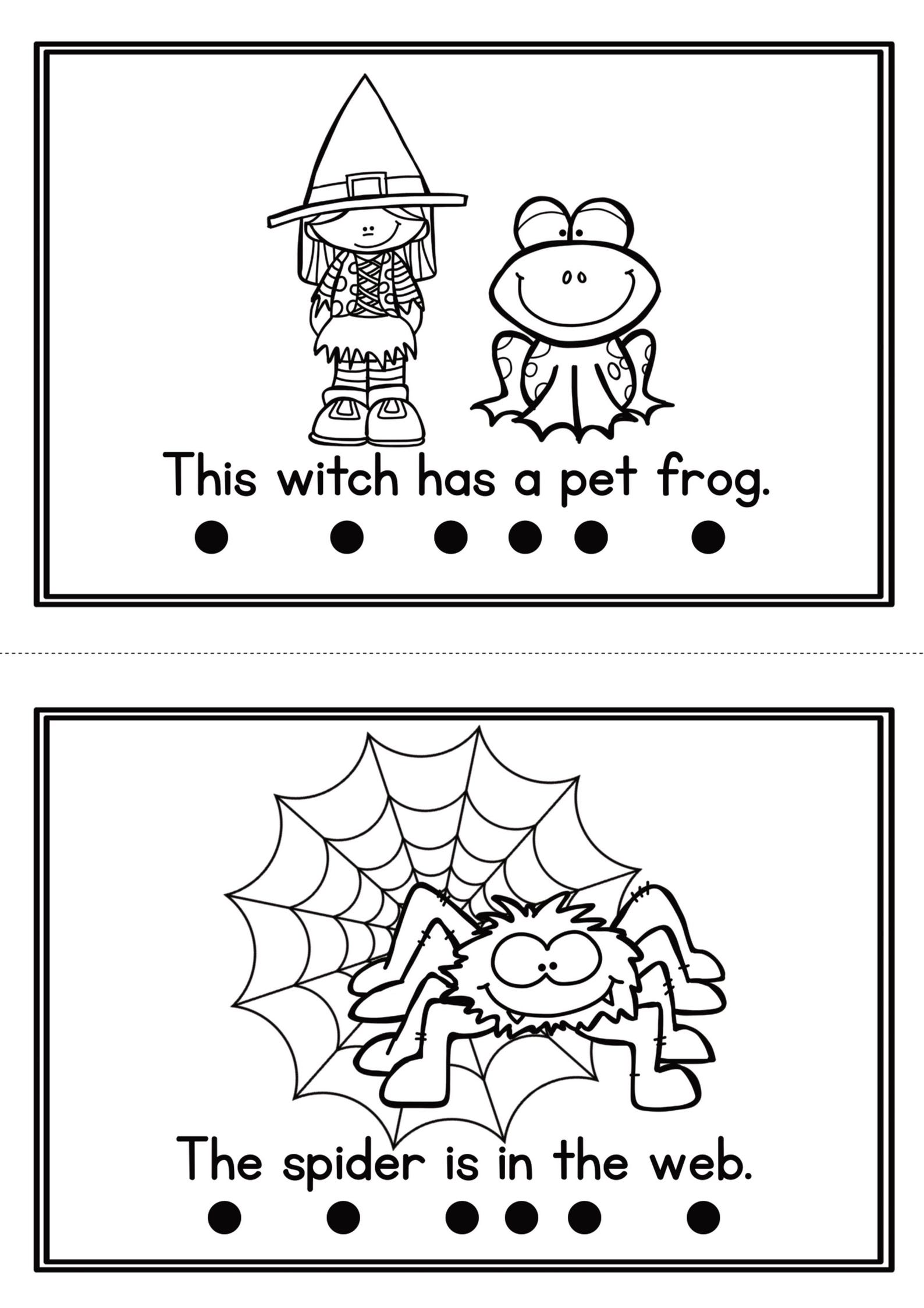 Halloween Themed Emergent Readers Kindergarten First Grade - Etsy