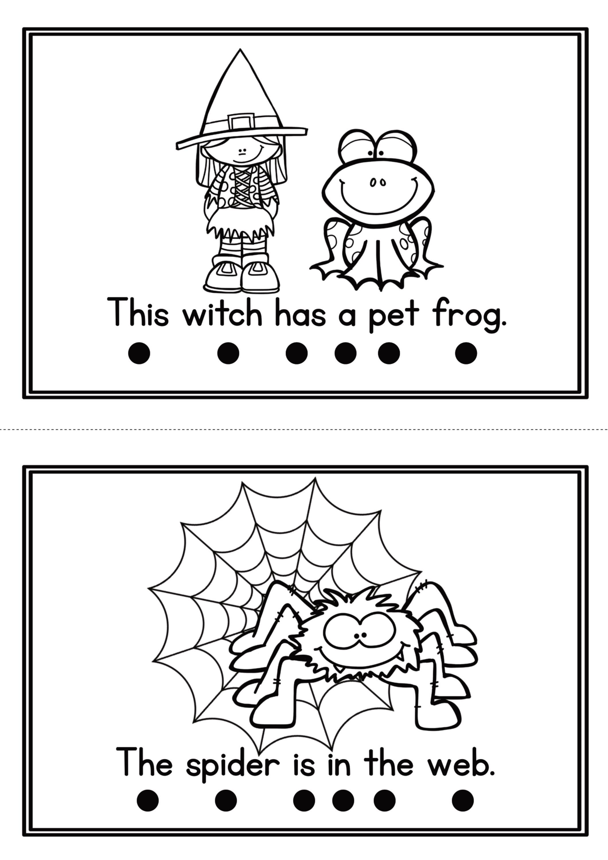 Halloween Themed Emergent Readers Kindergarten First Grade - Etsy
