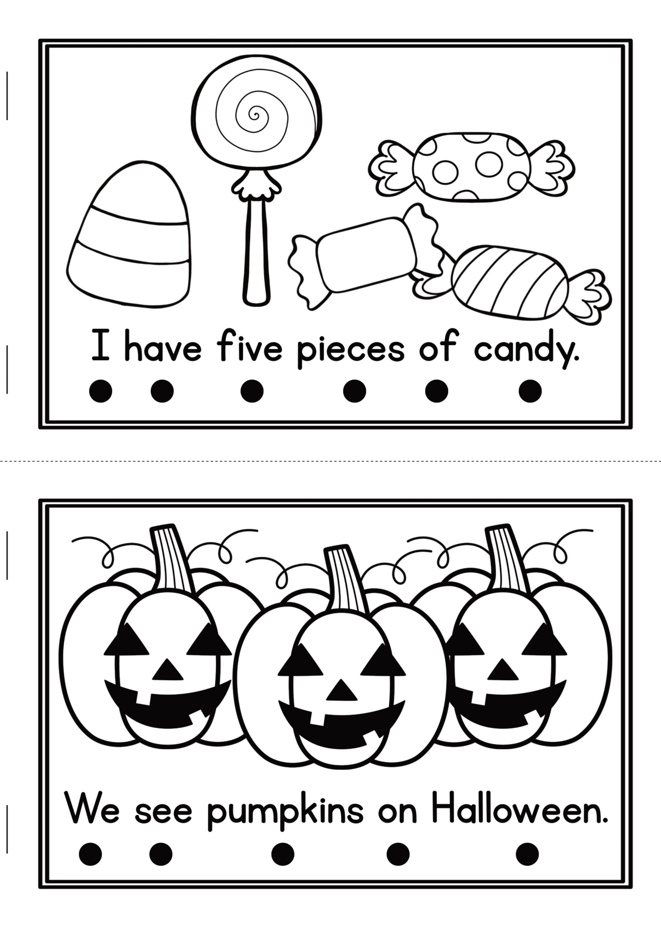 Halloween Themed Emergent Readers Kindergarten First Grade - Etsy