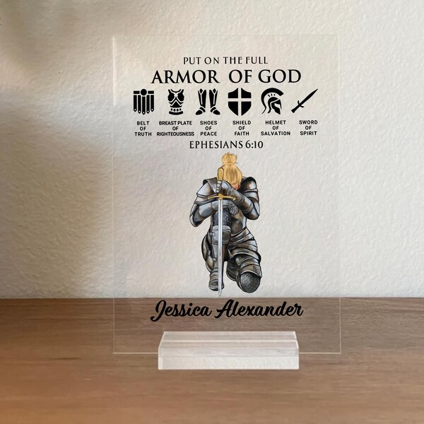 Put on the Full Armor of God Plaque - Etsy