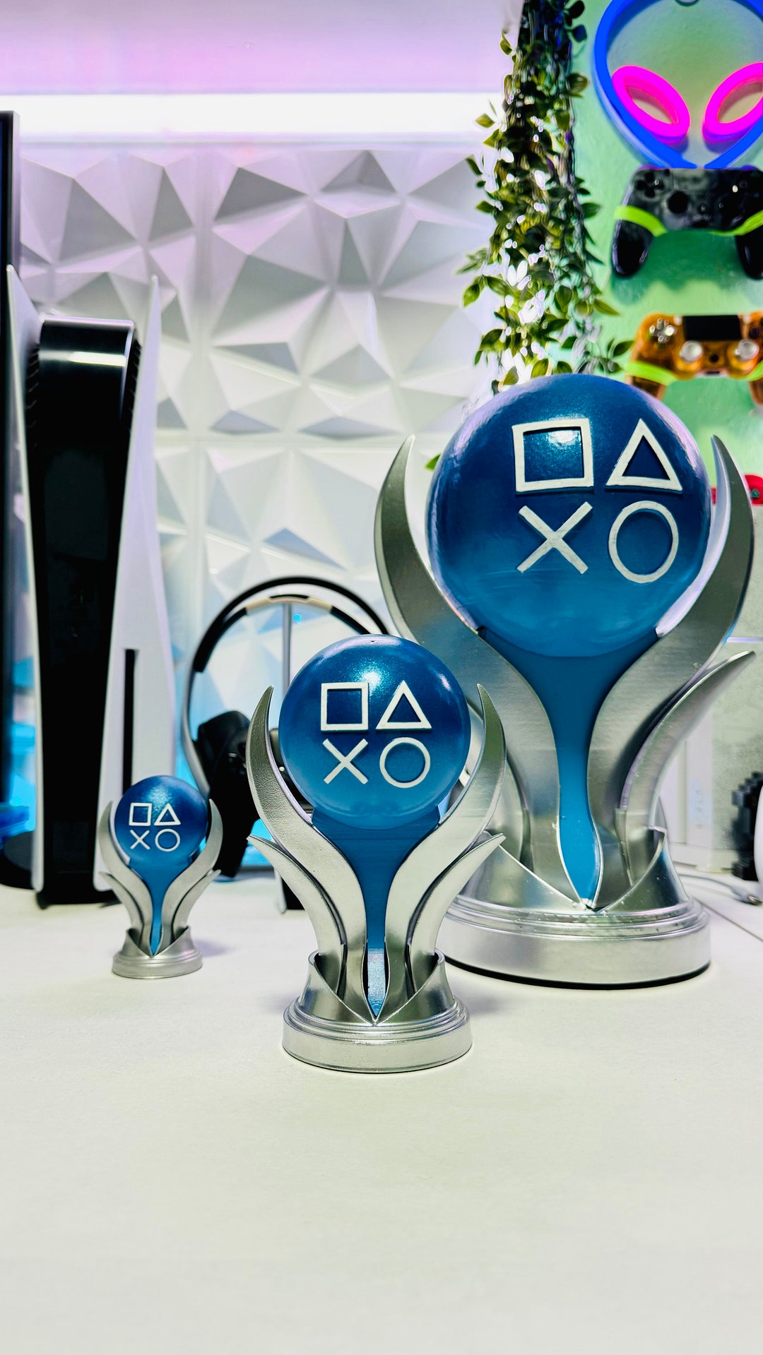 Platinum Trophy 15 Cm PSN Ps5 Replica Fan Art Trophy Platinum Psn - Etsy