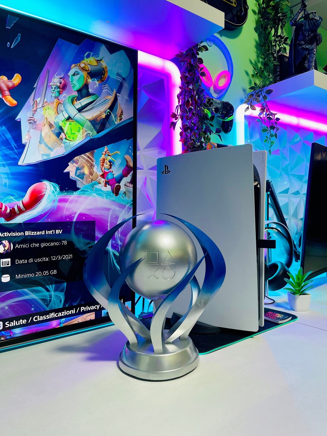 Psn Trophy Platinum Ps3 Ps4 Trophy Psn Fan Art - Etsy