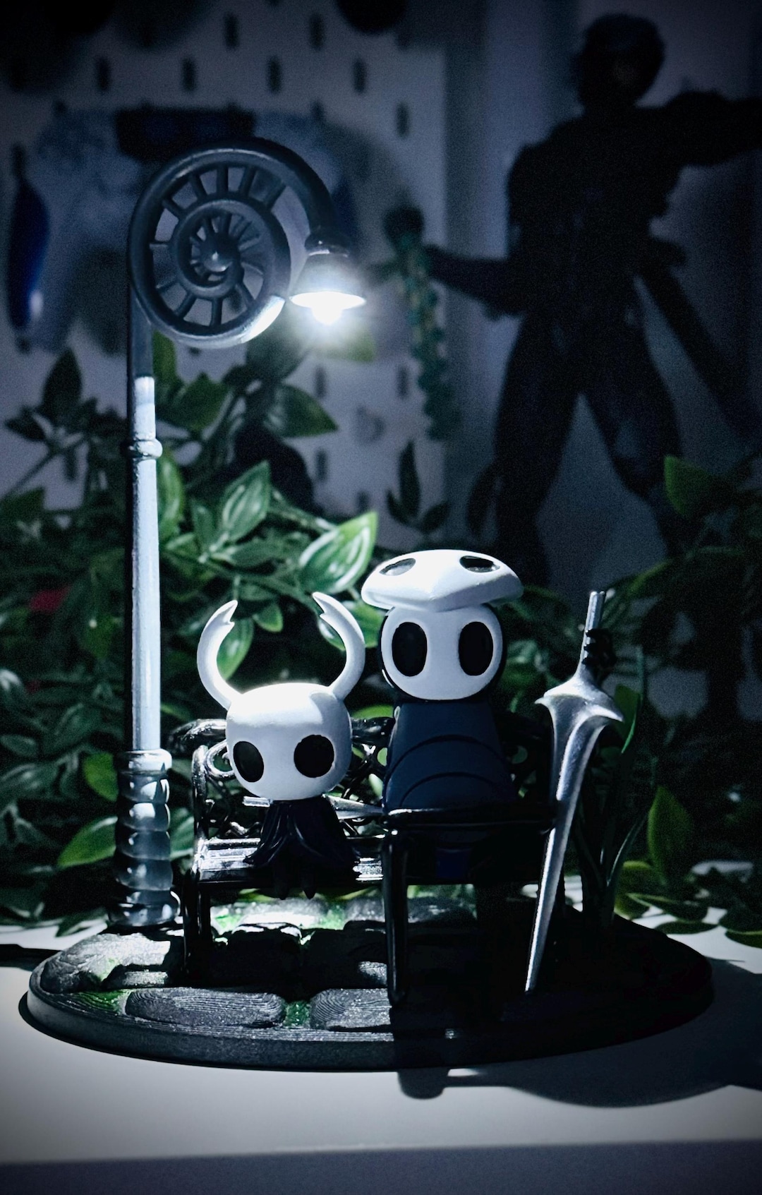 Hollow Knight Lamp Knight and Quirrel Diorama Figure Hand Painted With ...