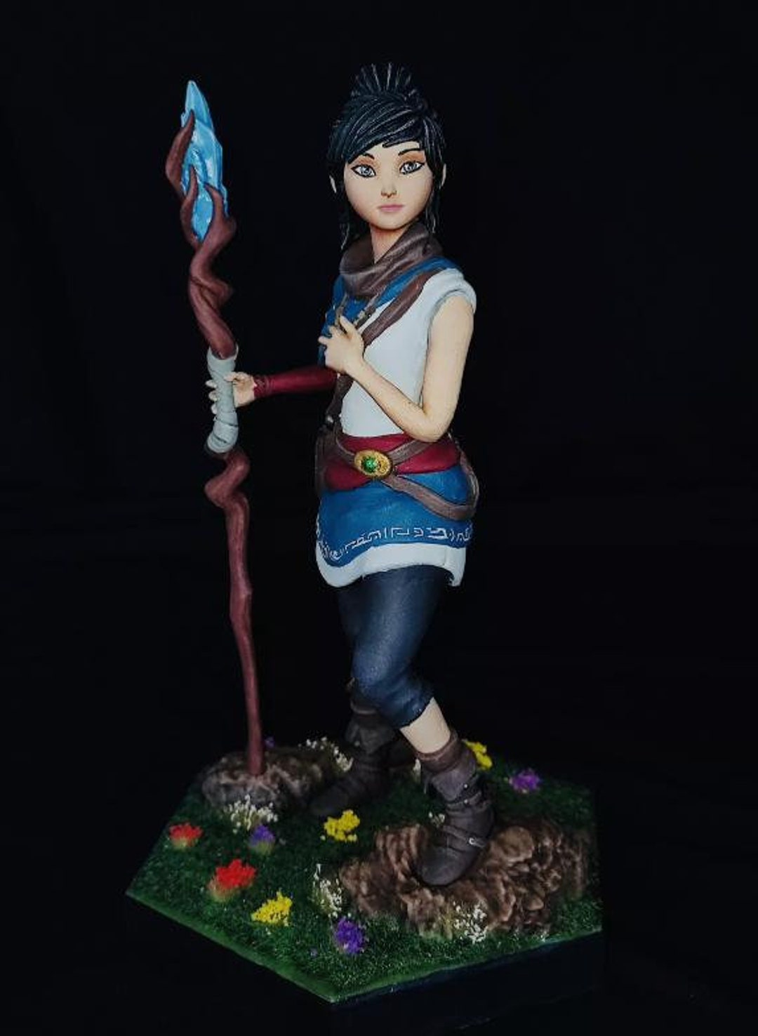 Kena Bridge of Spirits Statue Fan Art Inspired 25 Cm - Etsy