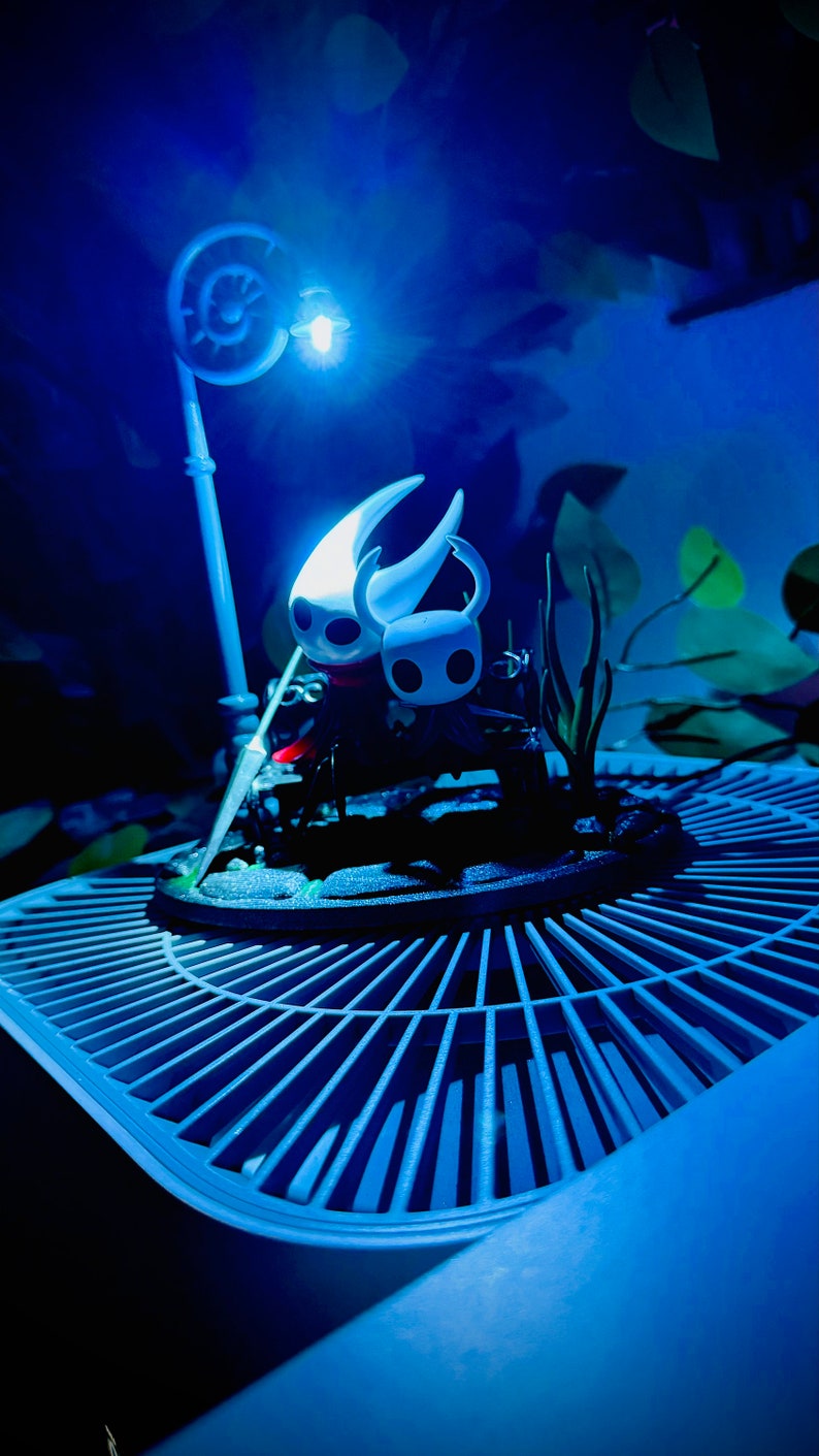 Hollow Knight Lamp Knight and Hornet Diorama Figure Hand Painted With ...