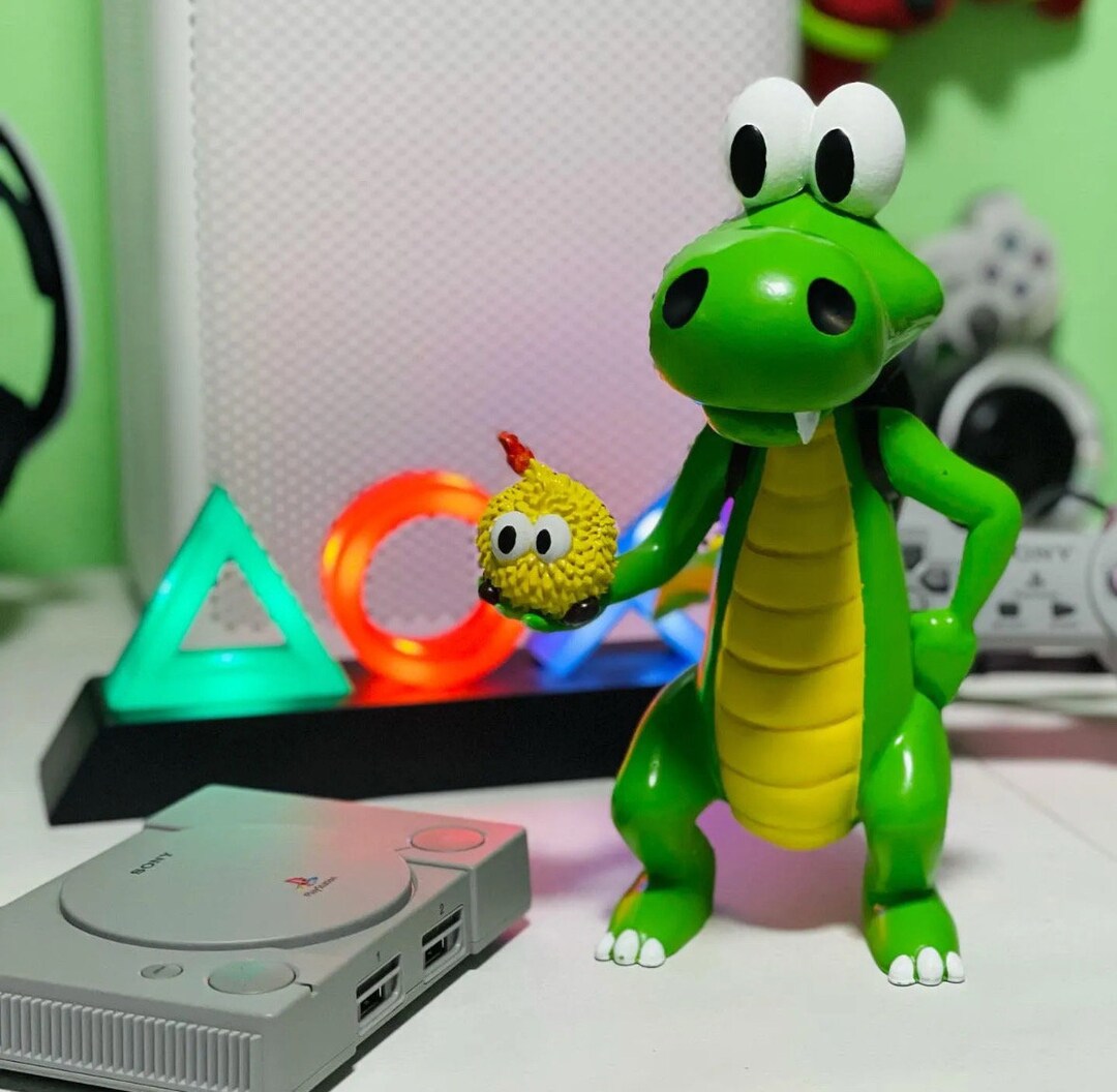 Croc Legend of the Gobbos Fan Art Statue in Hand Painted Resin 20 Cm - Etsy