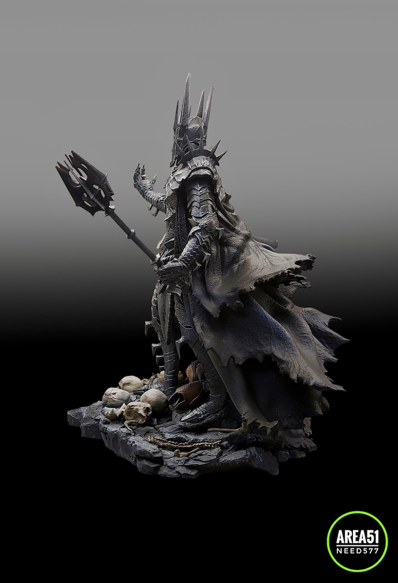 Sauron Statue Fan Art in Hand Painted Resin 30 Cm - Etsy