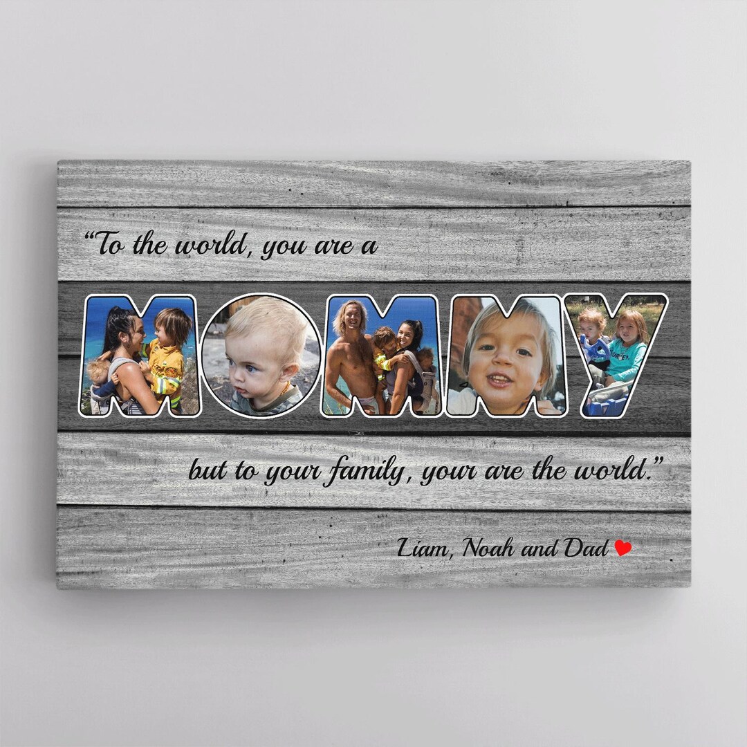Mommy Photo Collage, Mama Photo Collage, Mama Photo Frame, Personalized ...