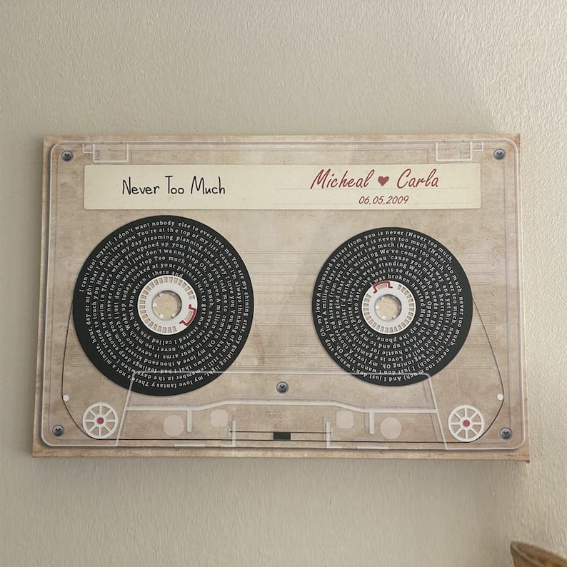 Custom Song Lyric Print Printable Lyric Wall Art - Etsy