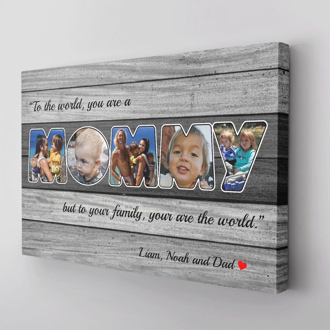 Mom Photo Collage, Mama Photo Collage, Mama Photo Frame, Personalized ...