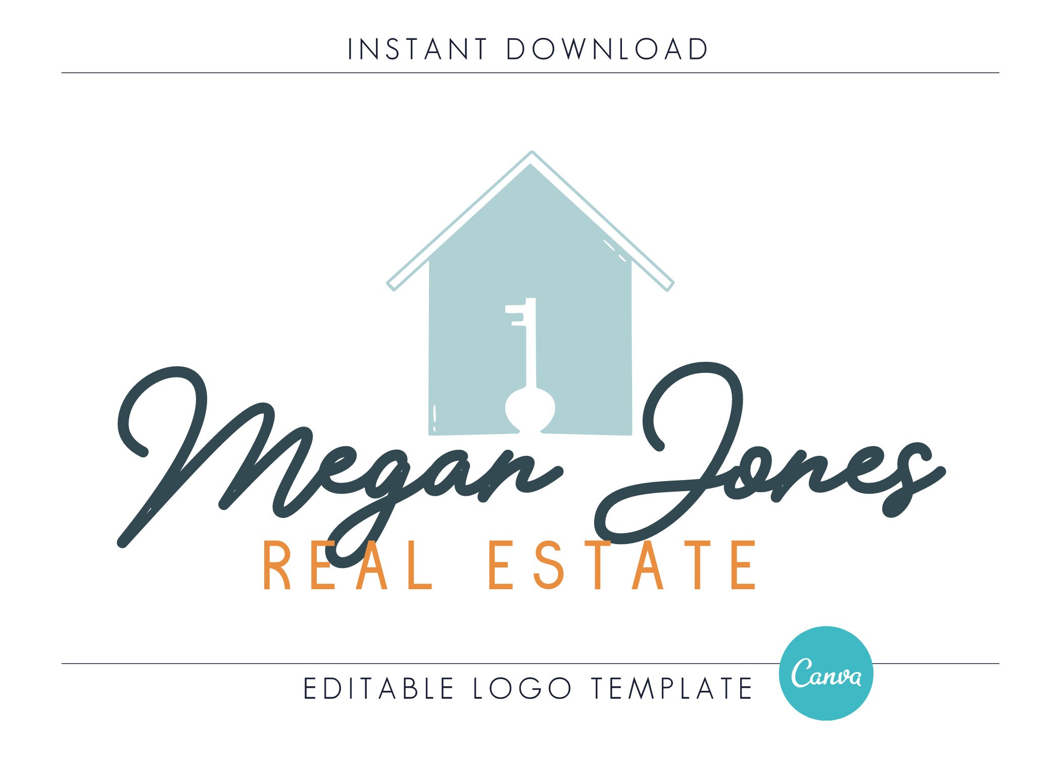 Instant Download & Editable Realtor Logo Design DIY Real - Etsy
