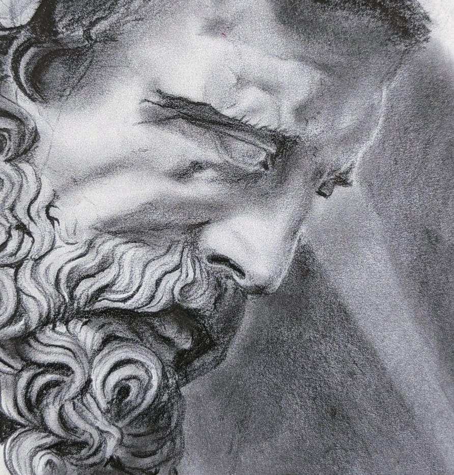 Zeus Face Drawing For Kids