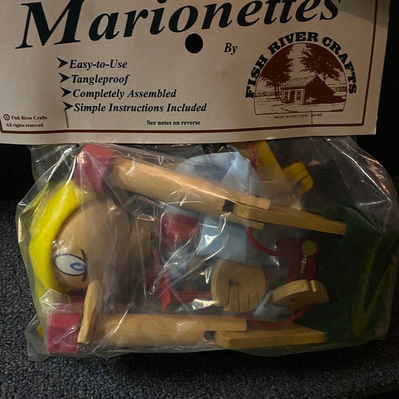 Pinocchio Marionette by Fish River Crafts - Etsy