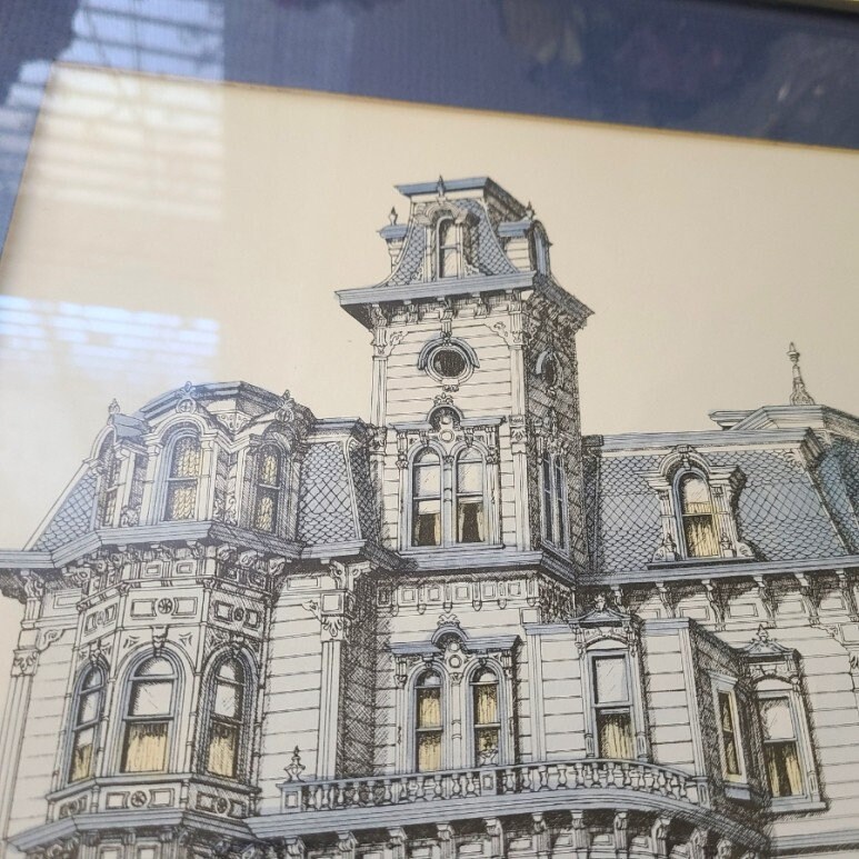 Vintage Lithography, Art Print by Debbie Patrick, Signed and Dated 1986 ...