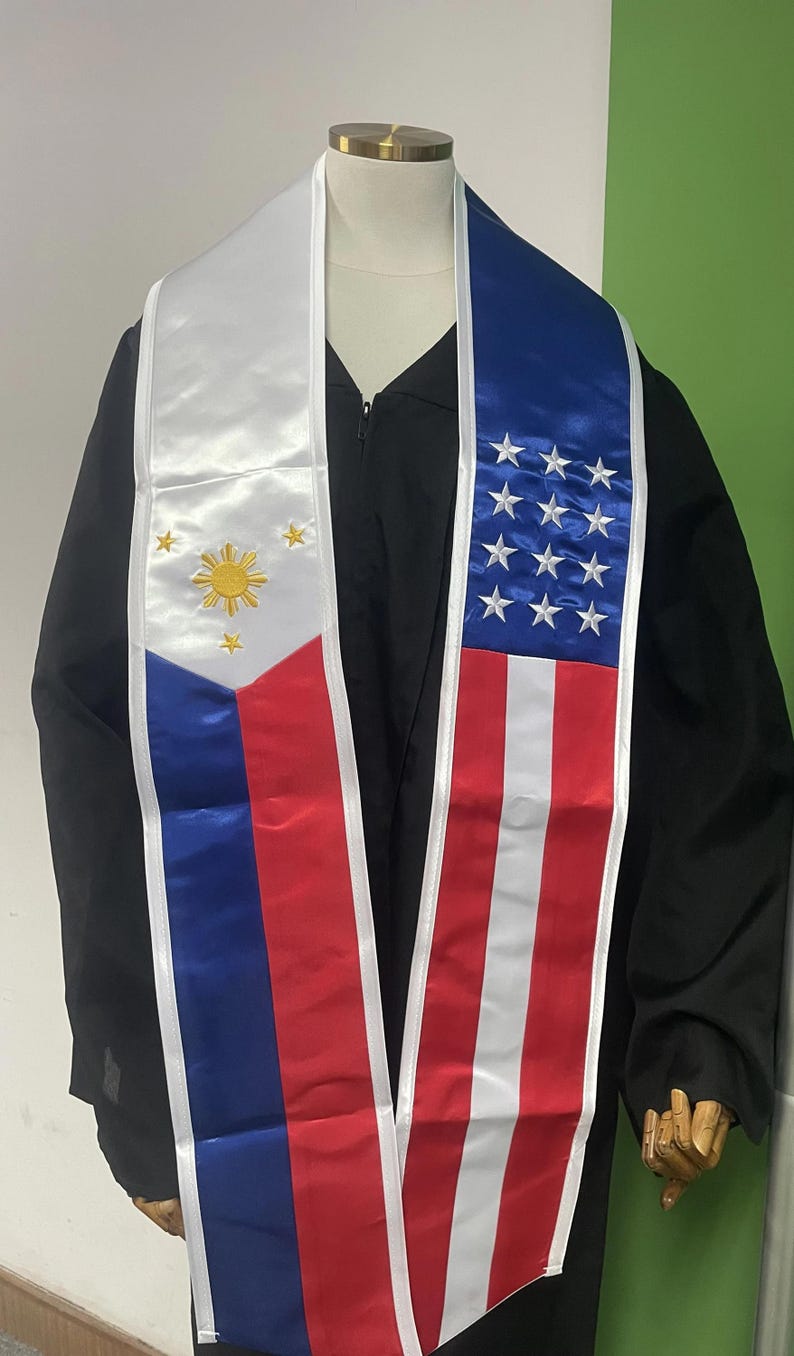 Philippines Embroidered Graduation Stole - Etsy