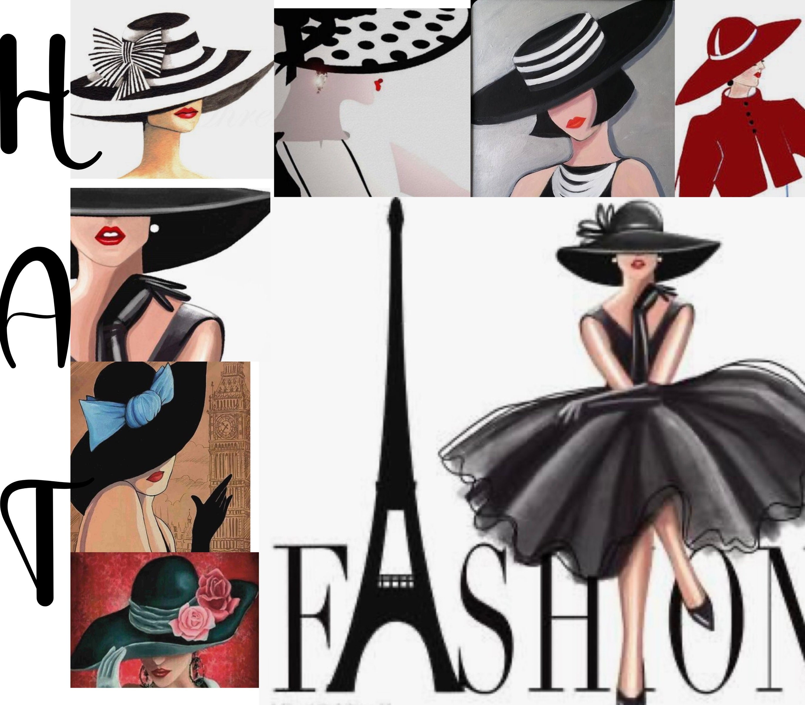 Vintage High Fashion Hats, Women s Dress, High Fashion, Vintage Decor ...