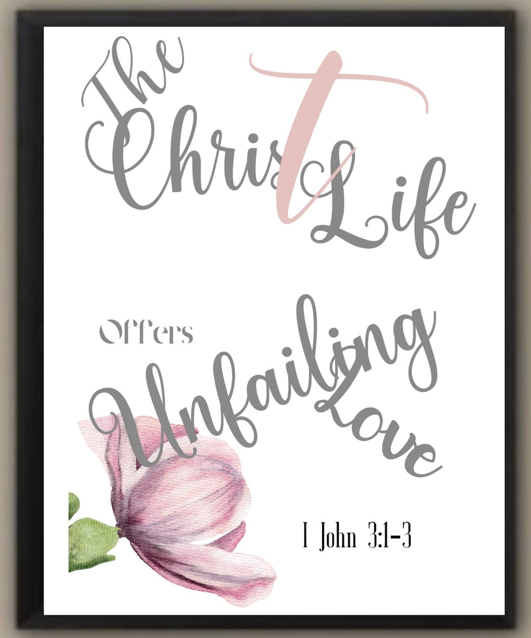 The Christ Life Inspirational Bible Art: the Unfailing Love of Christ ...