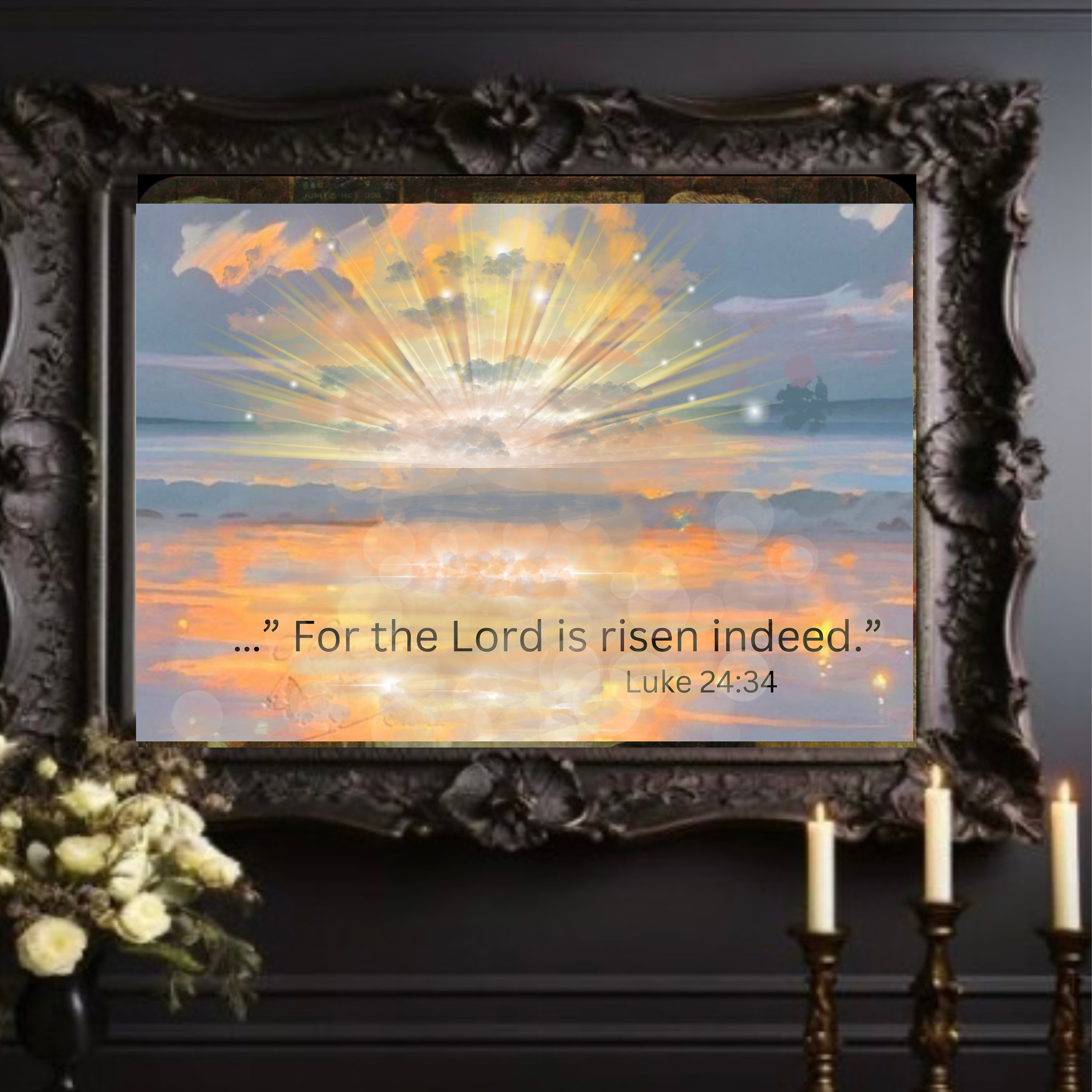 Easter Sunrise, Easter Prints, Resurrection, Jesus Christ, He is Risen ...