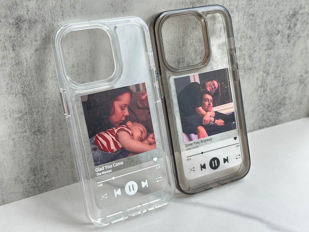 Personalized Music Plaque iPhone Case: Custom Photo Clear Case - Etsy