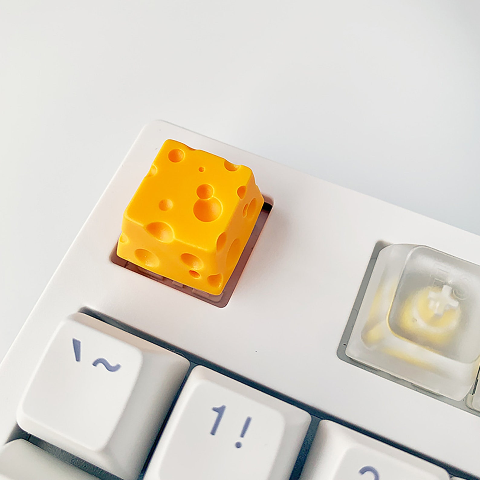 Cheese Artisan Keycap Cute Keycap Esc Keycap 1U Keycap - Etsy