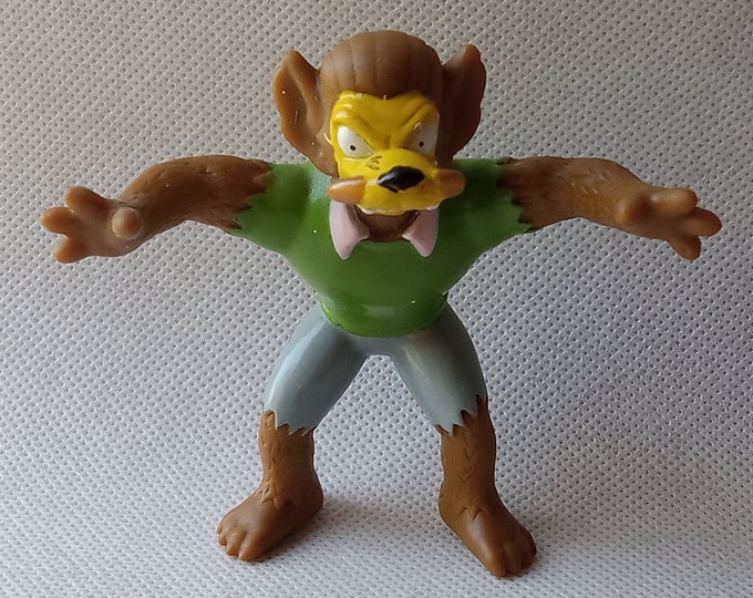 Vintage Simpsons Treehouse of Horrors, Burger King Wolfman Flanders PVC ...