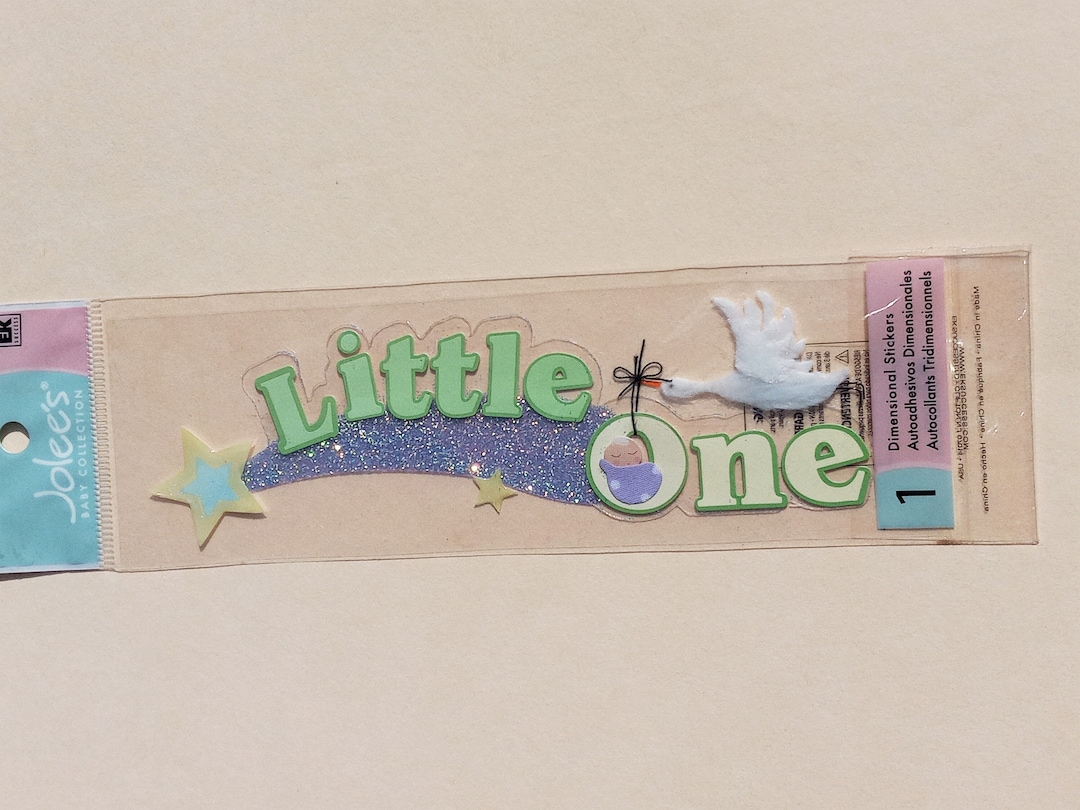 Jolees Baby Collection Stickers Little One Title Stickers 3D - Etsy