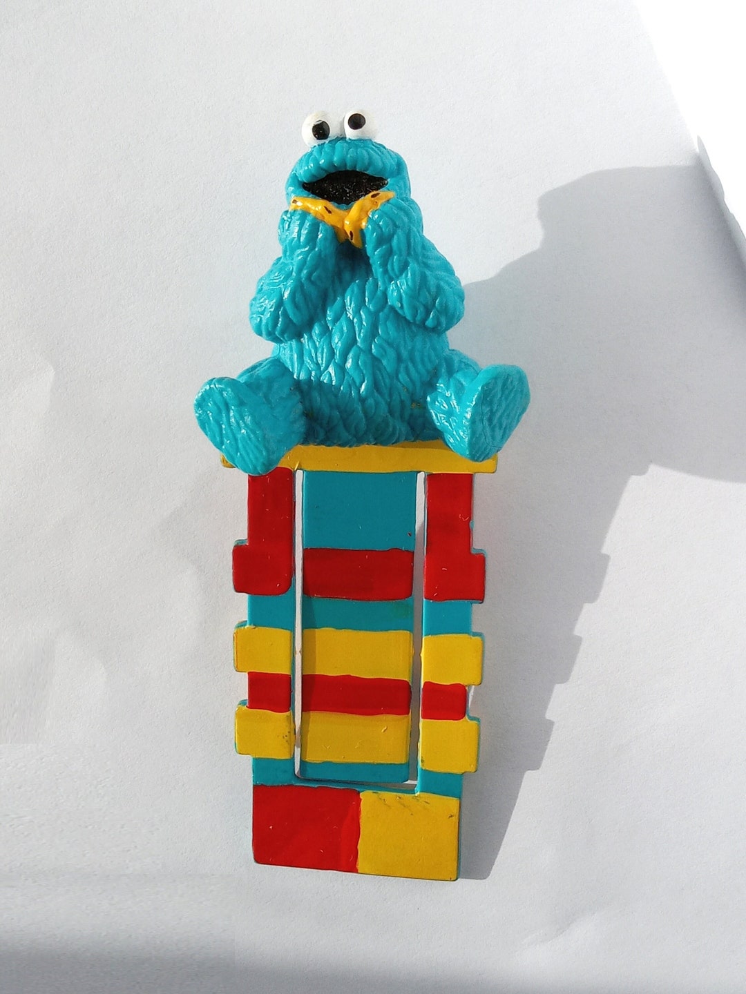 Cookie Monster Bookmark, 1990's Vintage, Rare PVC Applause Sesame ...