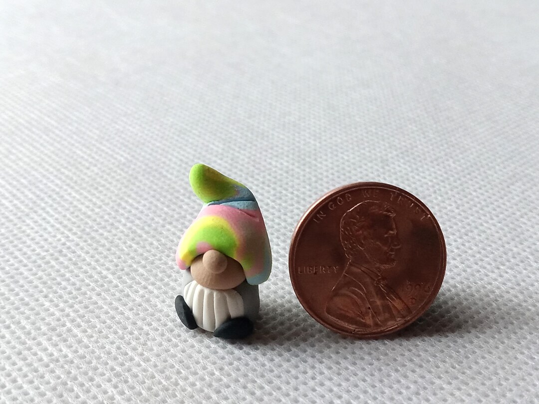 Cute Mini Pastel Gnome, Little Fairy Garden Accessory, Adorable ...