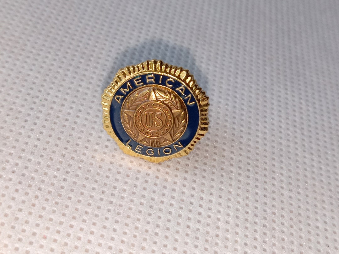 Vintage American Legion Gold Tone Pin, Collectible Hat Lapel Pin ...