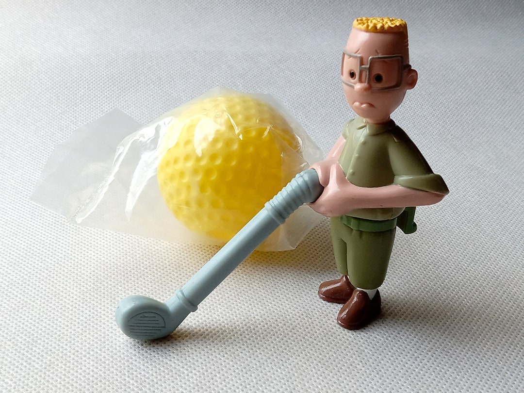 Vintage Recess Gus Collectible Retro Toy Figure, Figurine With Ball ...