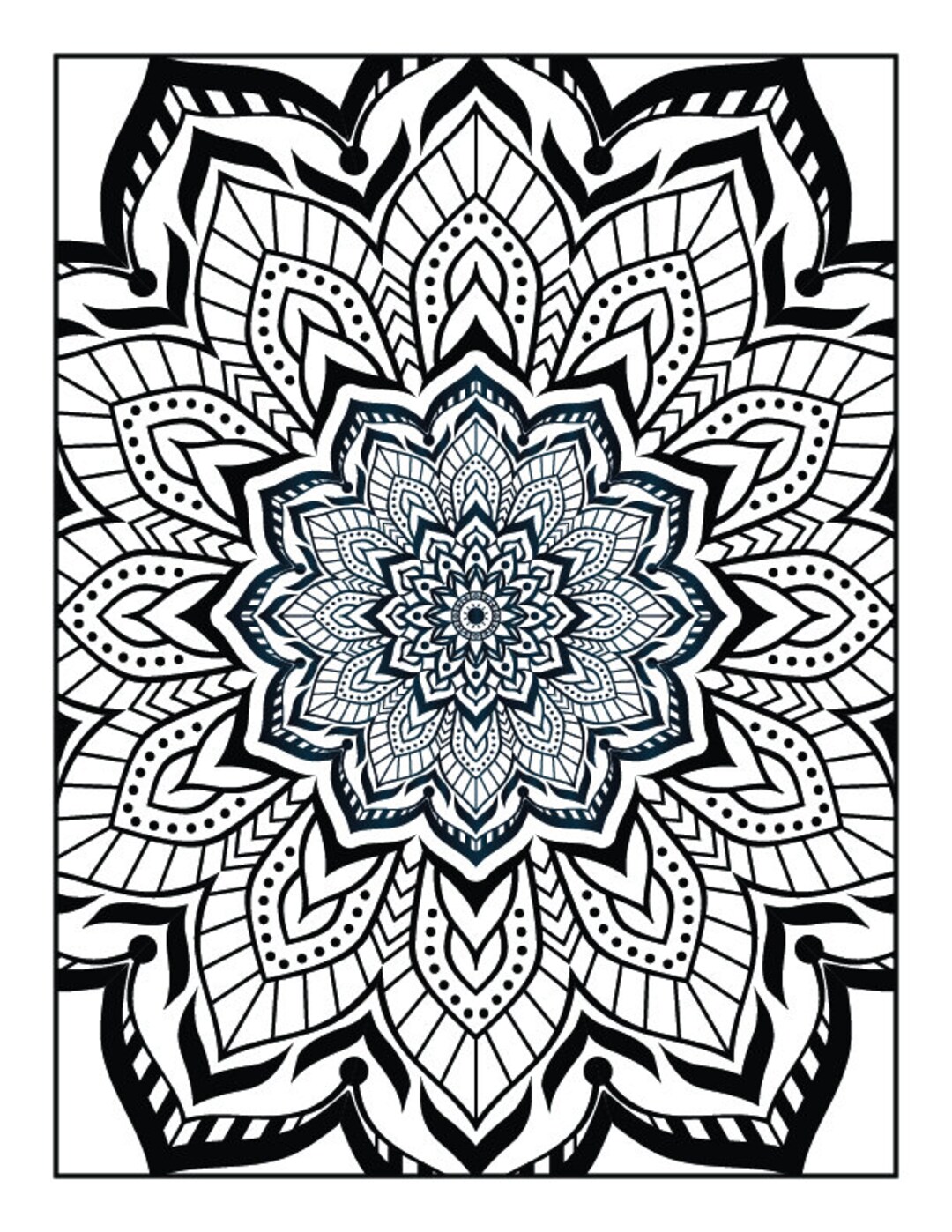 Mindfulness Colouring Book - Etsy