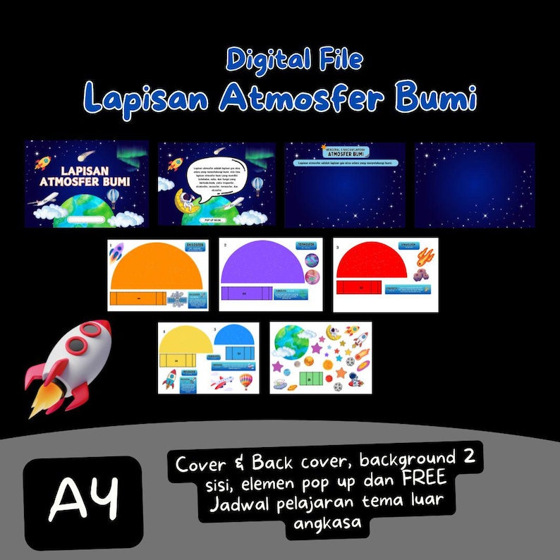 The Layer of Atmospehere Pop up / Editable Template - Etsy