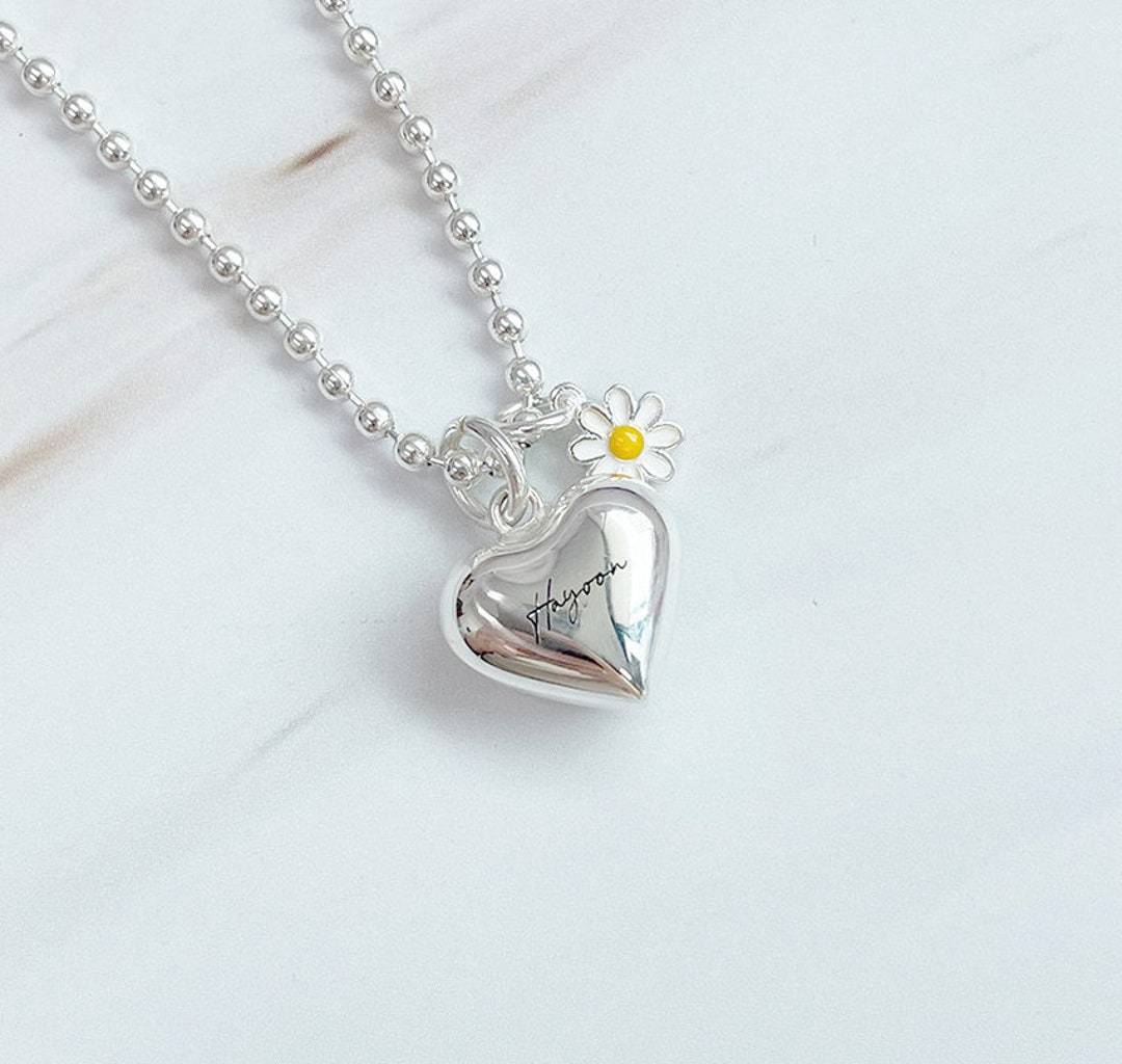 Personalized Baby Sterling Silver Necklace | Custom Engraved Sterling ...