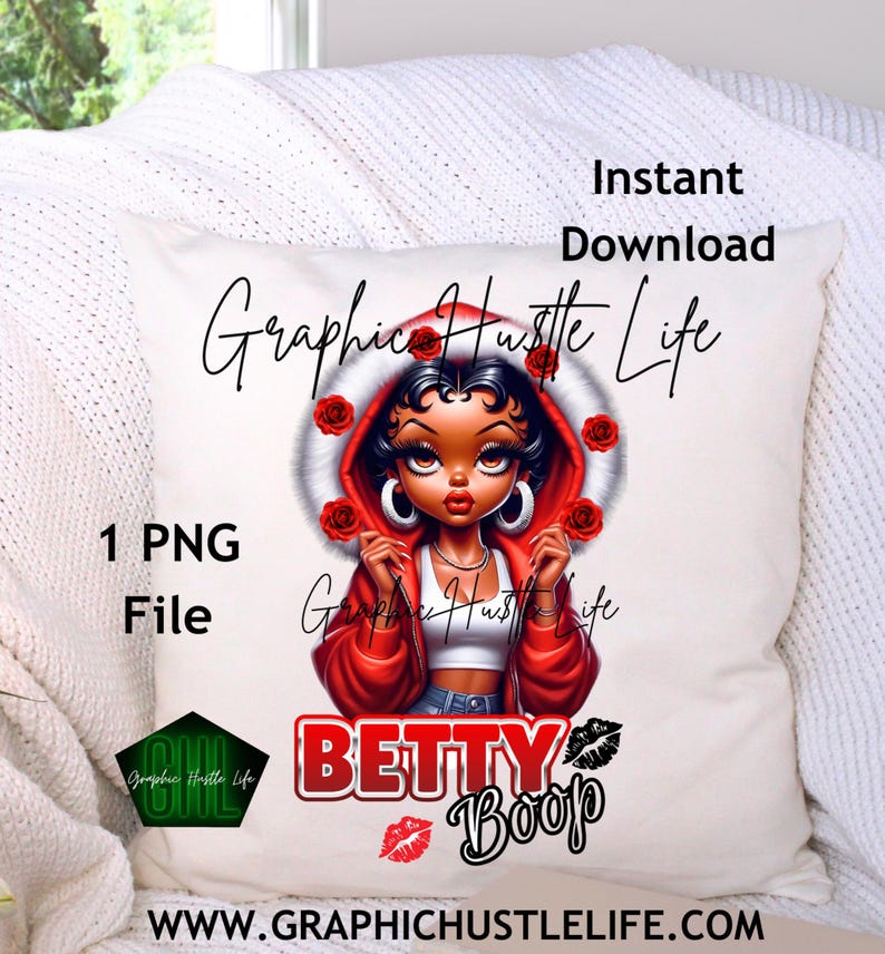 Betty B Png, Boop Roses Png, Betty B Sublimation Png - Etsy