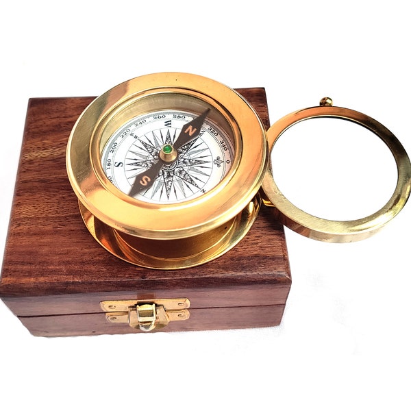 Brass Compass - Etsy