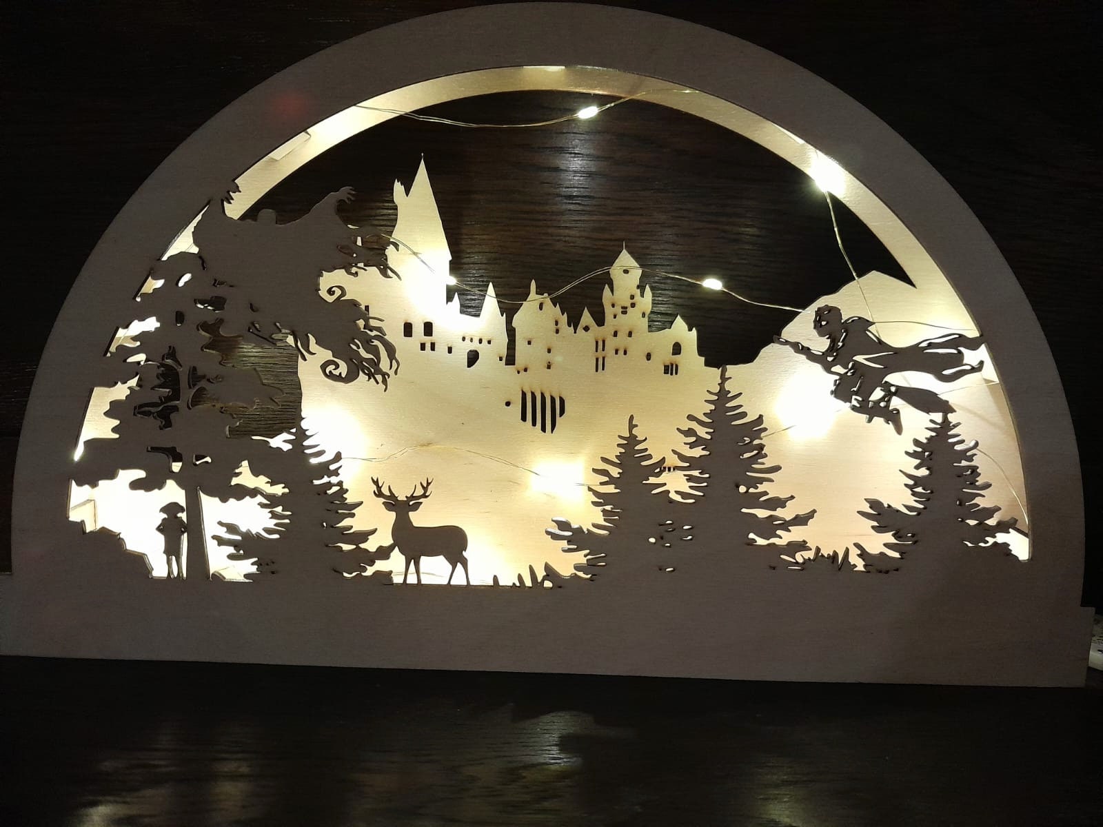 Datei für Lasercutter Schwibbogen "Zauberwald" - Etsy.de