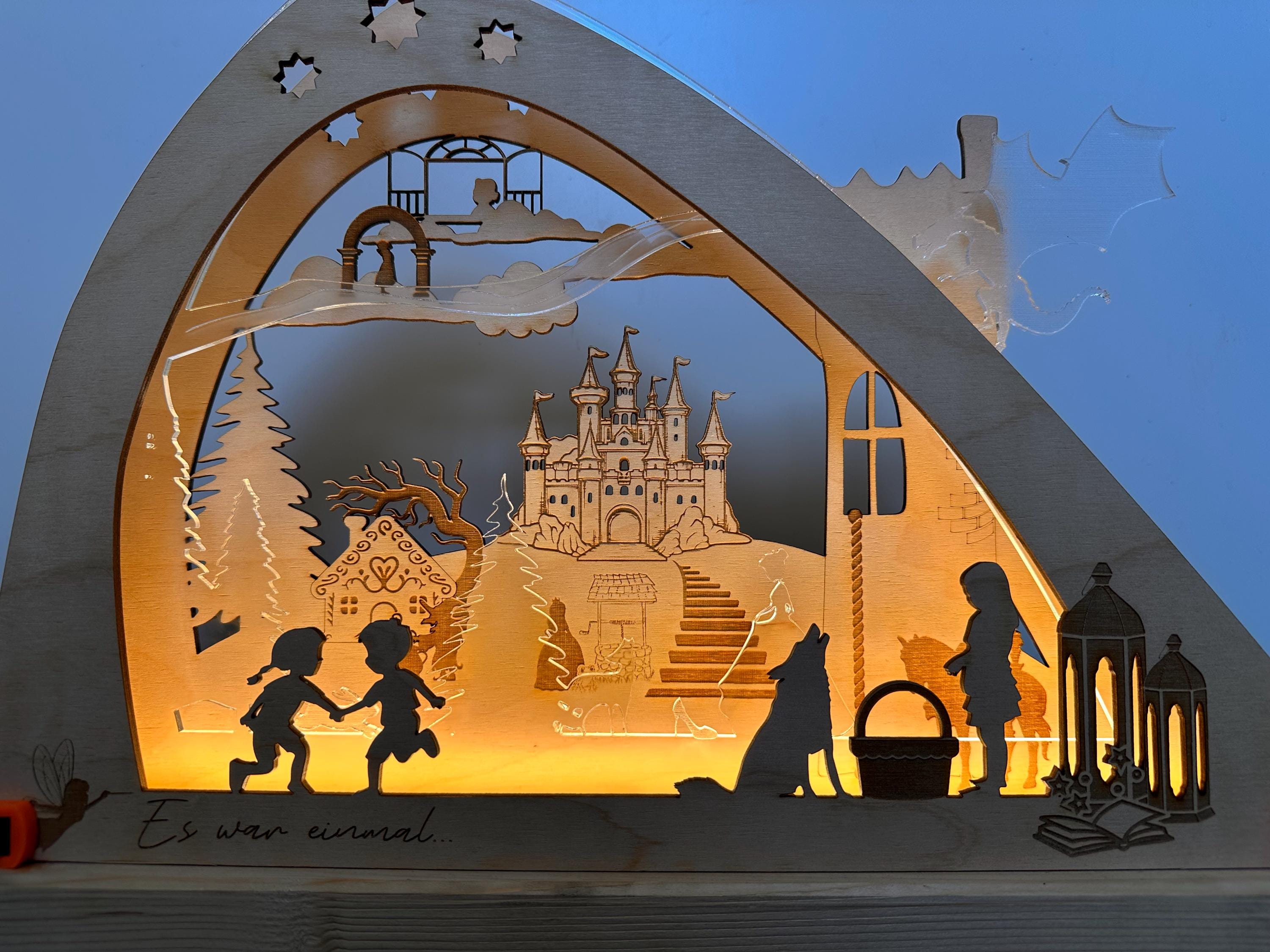 File for Laser Cutter Candle Arch "fairy Tale" 3-layer - Etsy