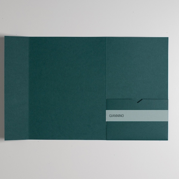 Textured Pocket Wedding Invitations - Etsy