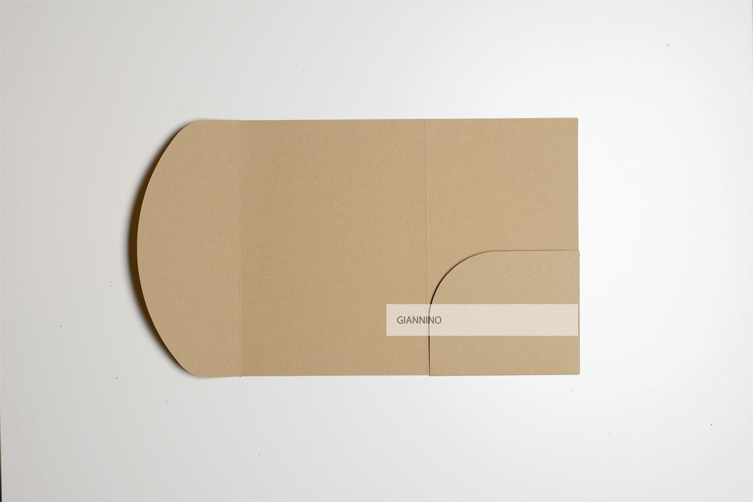 Pocketfold Arch, Kraft, 180 Gsm, Wedding Pocketfold, Pocketfold Invites ...
