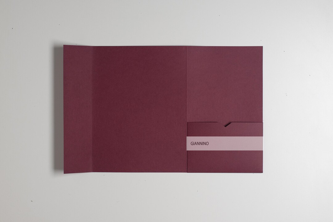 Burgundy Pocket Fold Envelope: C5/A5 Wedding Stationery - Etsy