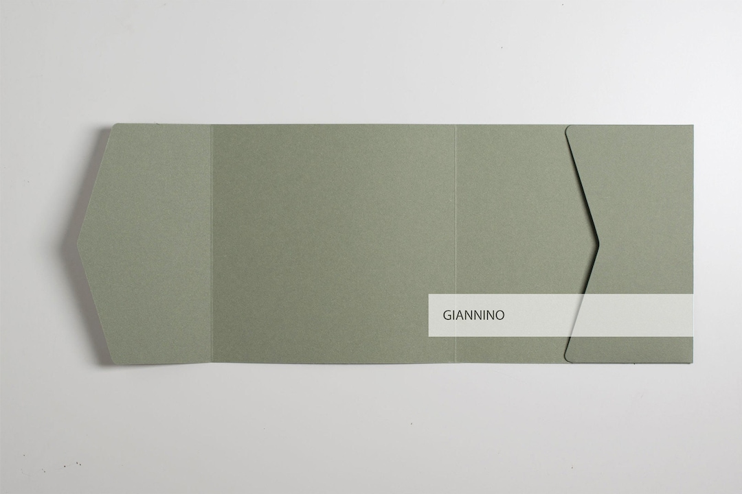 Pocket-fold Envelope, Sage Green, Invitation Wedding Envelopes, Square ...