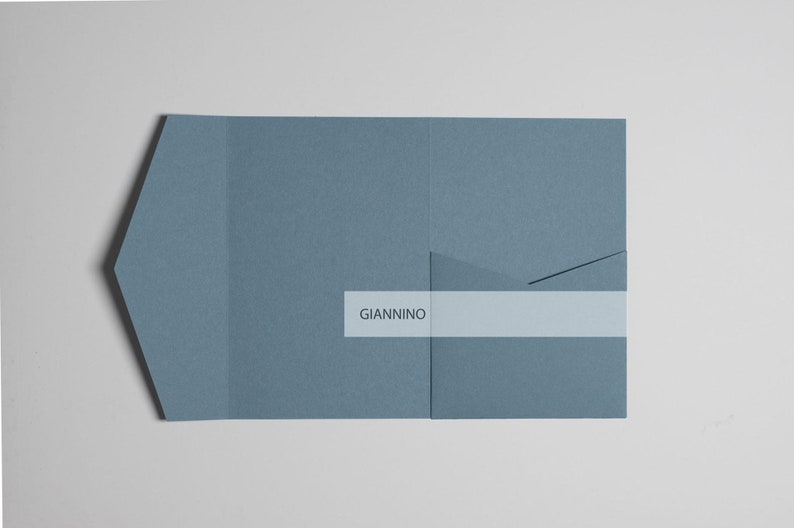 Pocketfold Acqua Dusty Blue Envelope, Wedding Invitation Envelope, Gift ...